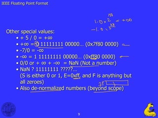 Single Precision Floating Point Format.ppt | Programming Languages | Computing