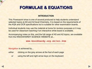 15 formulas for chemistry practical lectures | PPT