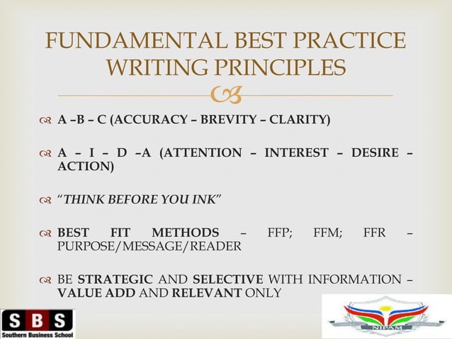15 Fundamental Best Practice Writing Principles | PPT