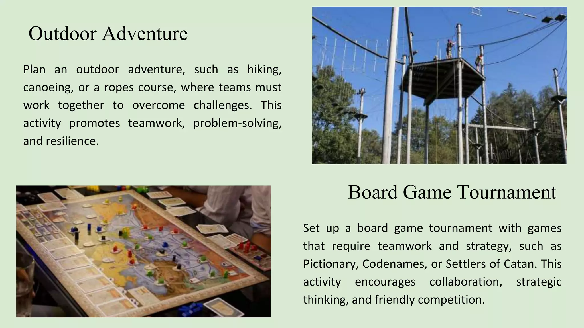 Team Building Activities for Large Groups | PPTX