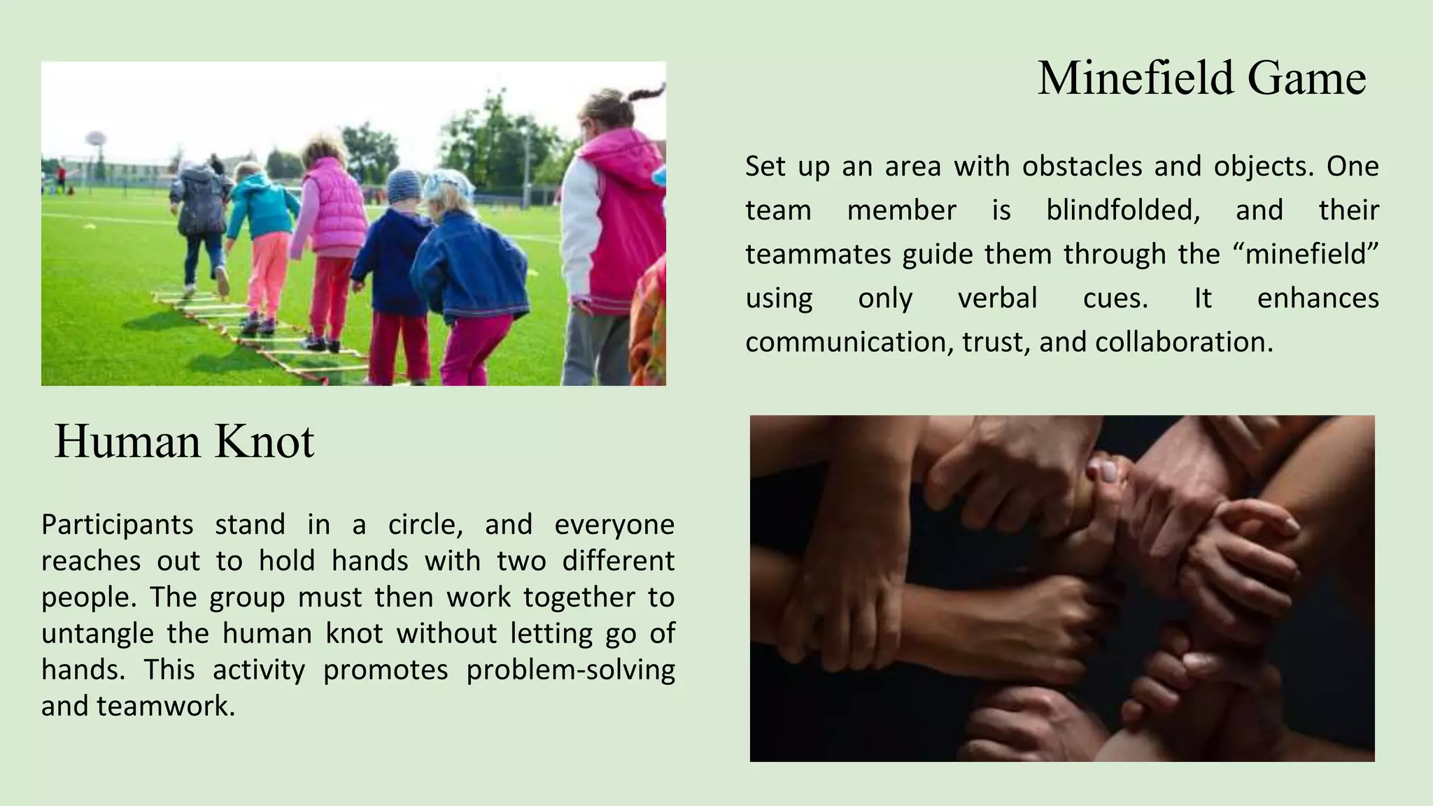 Team Building Activities for Large Groups | PPTX