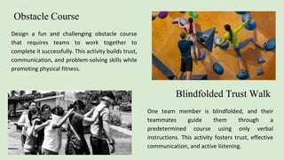 Team Building Activities for Large Groups | PPTX