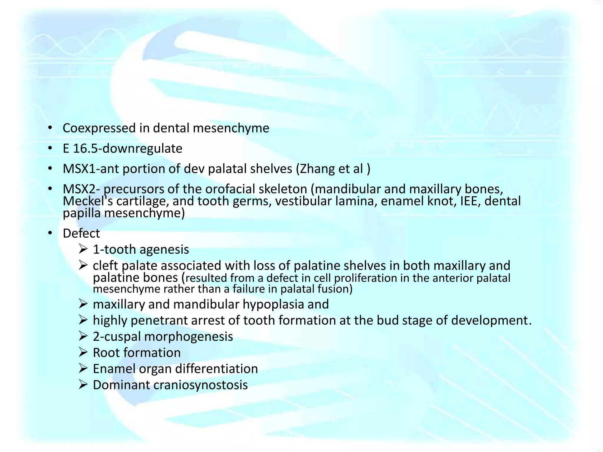 genetics role in orthodontics | PPTX