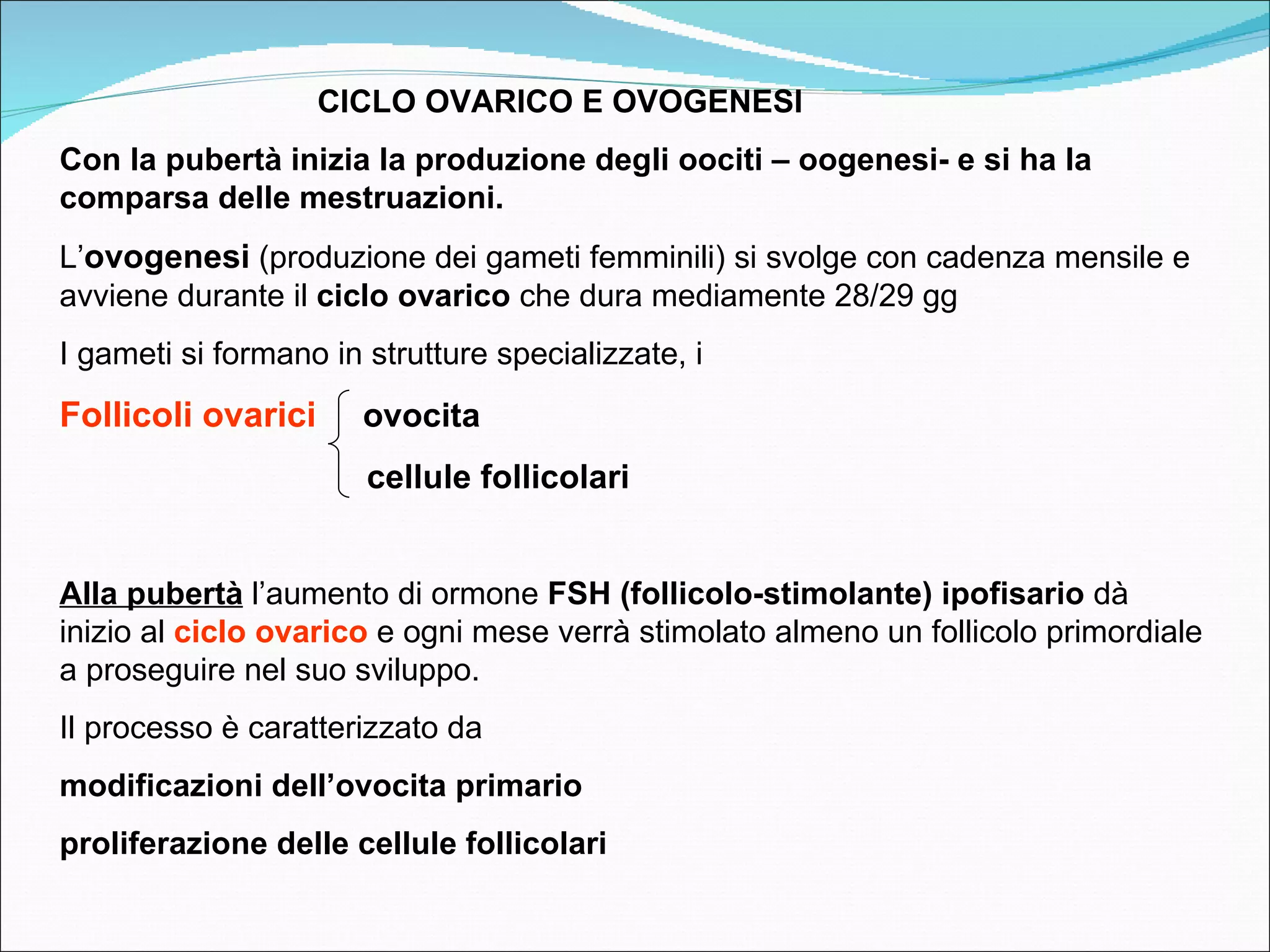 Gonadi femminili: Le ovaie | PPT