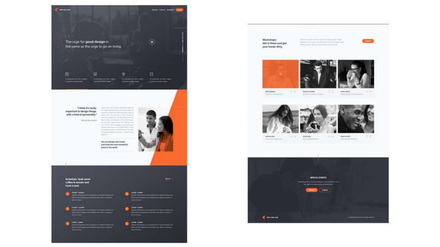 15 Great Landing Page Examples on Dribbble | PPT