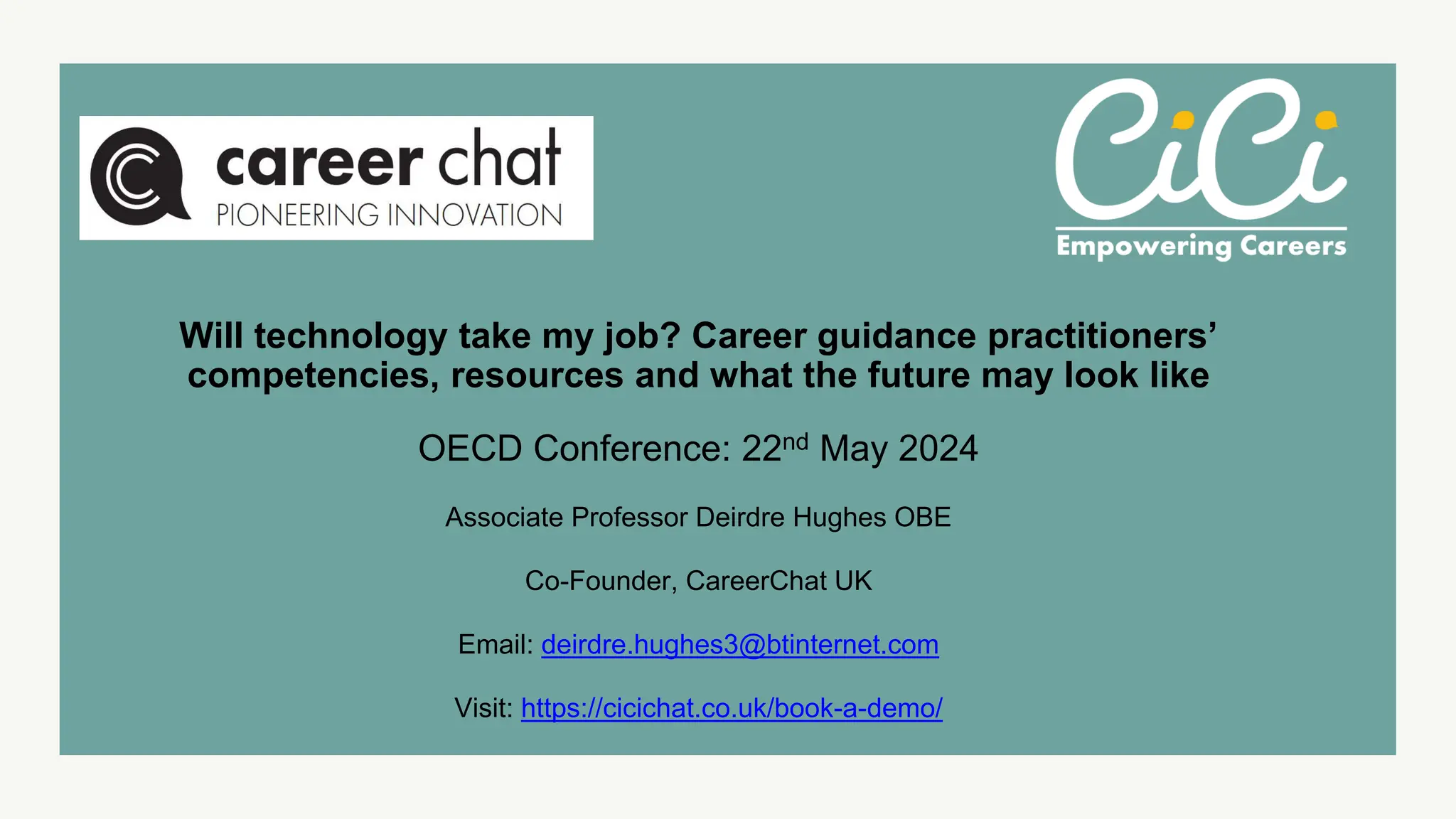 Future Dreaming 2024 | Will technology take my job? "Career guidance ...