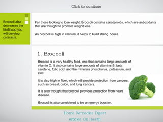 15 Healthy Foods | PPT