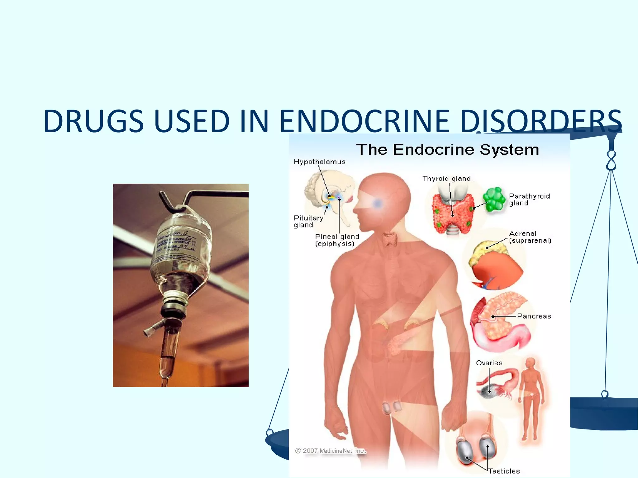 Pharmacology of drugs used in Endocrine Disorders | PPT