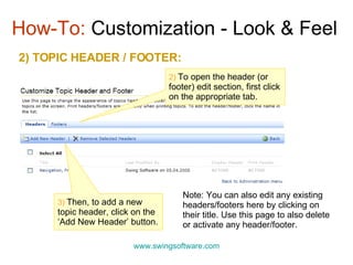 15 Howto Customization Look And Feel | PPT