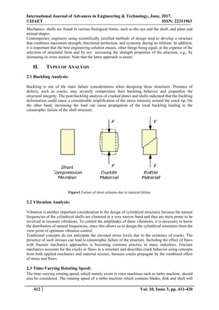 VIBRATION BUCKLING AND FRACTURE ANALYSIS OF CYLINDRICAL SHELL | PDF