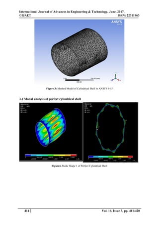 VIBRATION BUCKLING AND FRACTURE ANALYSIS OF CYLINDRICAL SHELL | PDF