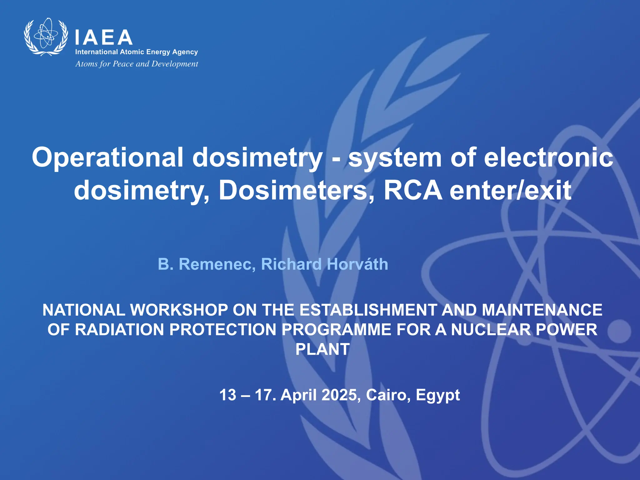 15_IAEA_radiation protection Operational dosimetry.pptx