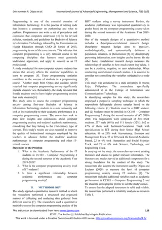 The Academic Performance and the Computer Programming Anxiety of BSIT ...