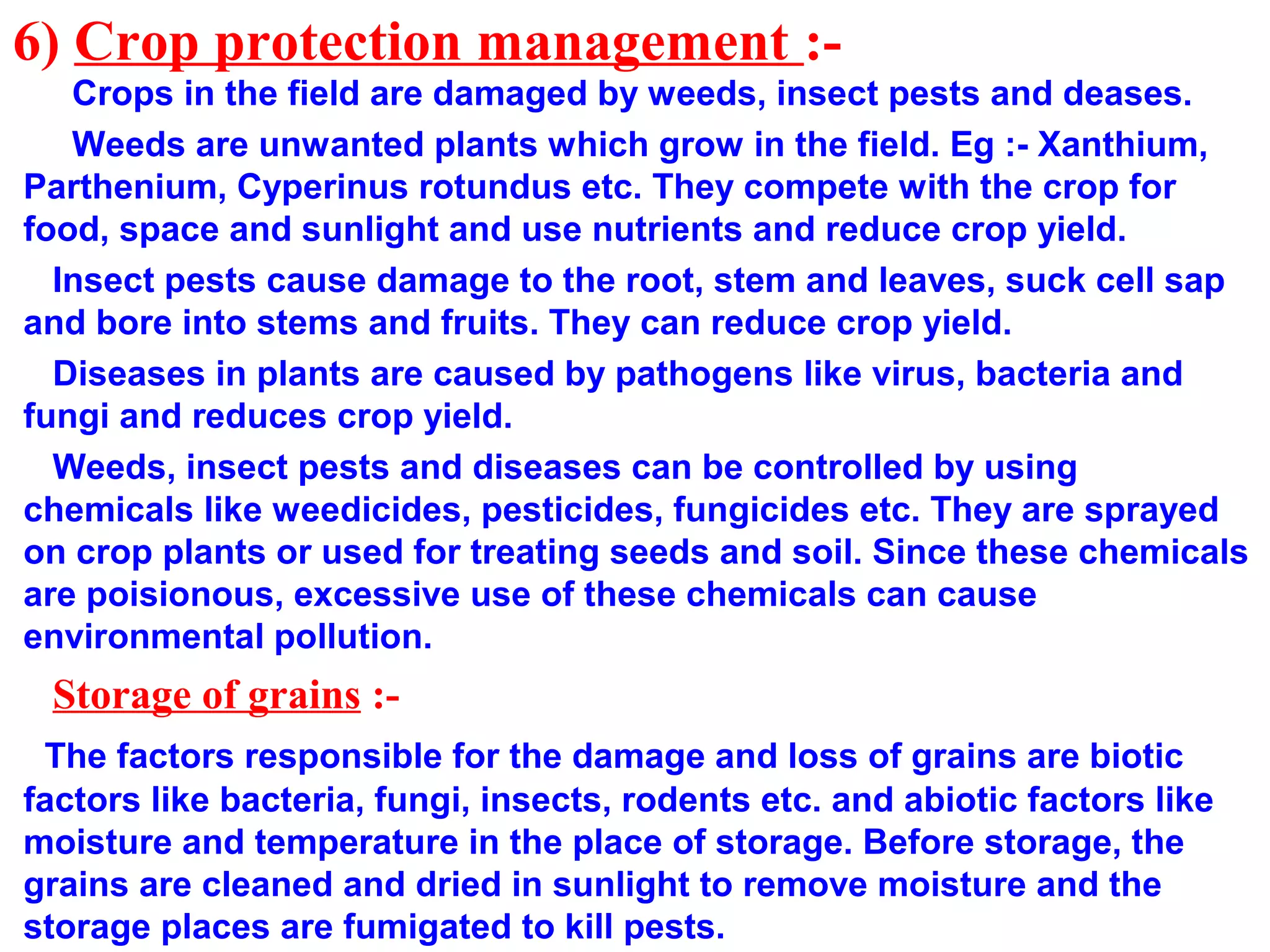 improvement in food resources | PPT