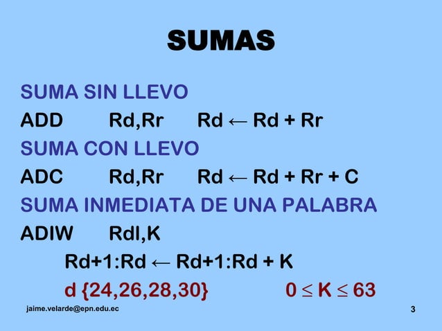 15 Instrucciones Aritmeticas y Logicas | PPTX | Technology & Computing