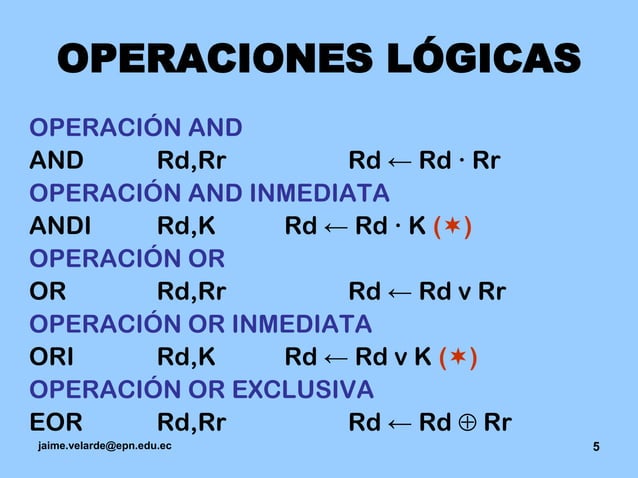 15 Instrucciones Aritmeticas y Logicas | PPTX | Technology & Computing
