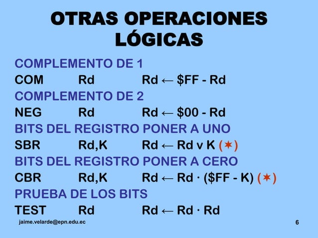 15 Instrucciones Aritmeticas y Logicas | PPTX | Technology & Computing