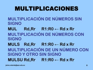 15 Instrucciones Aritmeticas y Logicas | PPTX | Technology & Computing