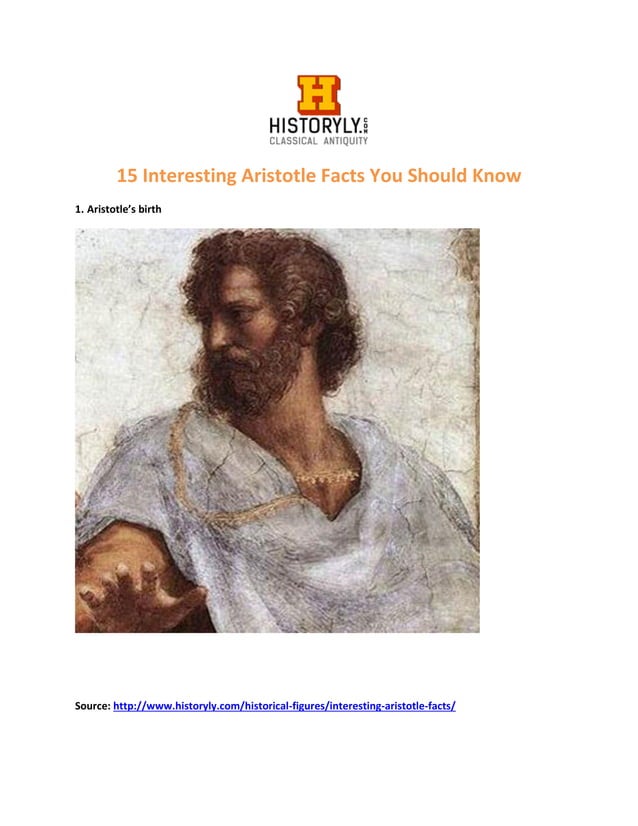 15 Interesting Aristotle Facts You Should Know | PDF