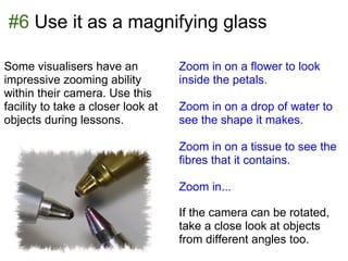 15 interesting ways_to_use_a_visualiser_in_the | PPT