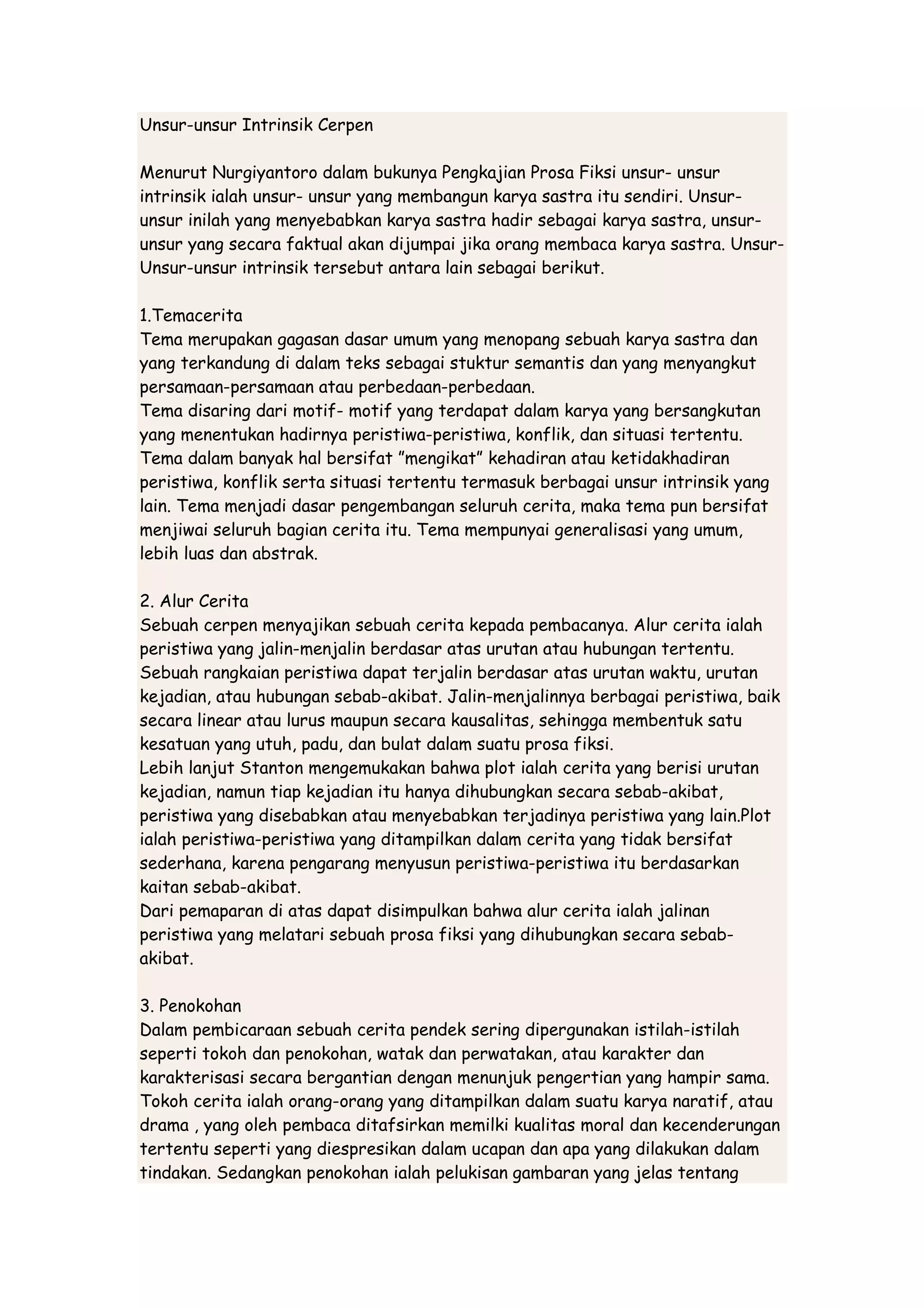 15 intrinsik cerpen | PDF
