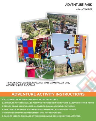 Best Resort and adventure park Near Pune | PDF