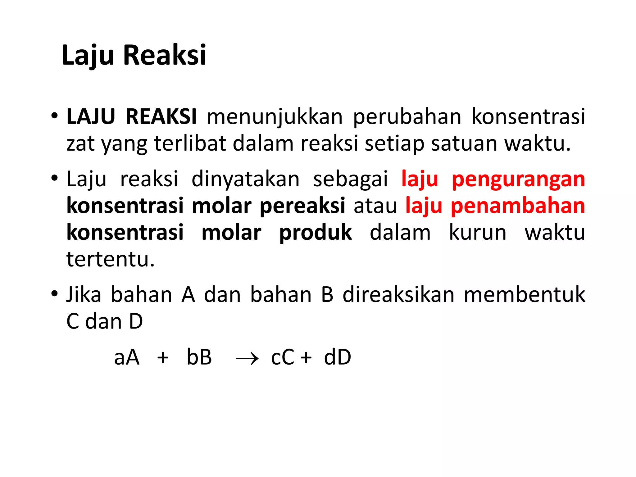 15 laju reaksi kimia (2) | PPT