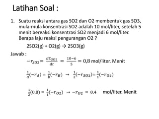 15 laju reaksi kimia (2) | PPT
