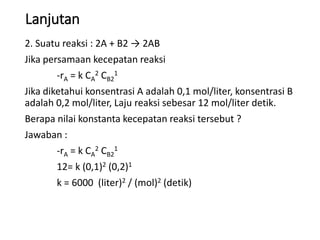 15 laju reaksi kimia (2) | PPT