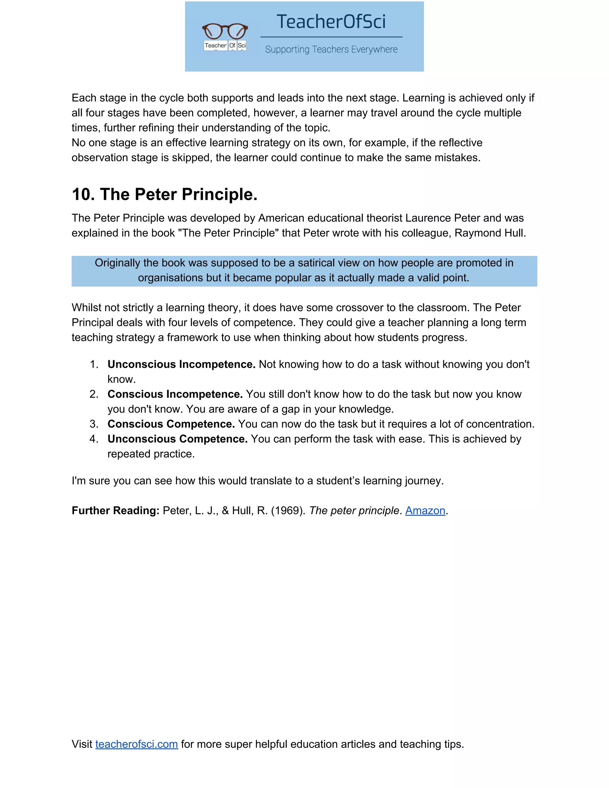 The 15 most influential learning theories in education (a complete ...