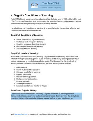 The 15 most influential learning theories in education (a complete ...
