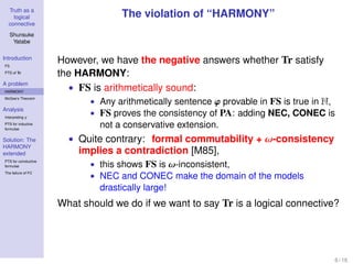Truth as a logical connective | PPT