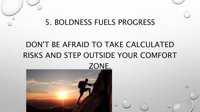 15 Lessons from Attitude: Vision, Change, Learning, Fear, Boldness | PPT