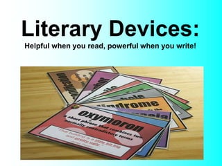 15 Literary Devices which are used in stories | PPTX