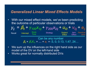 Mixed Effects Models - Logit Models | PDF
