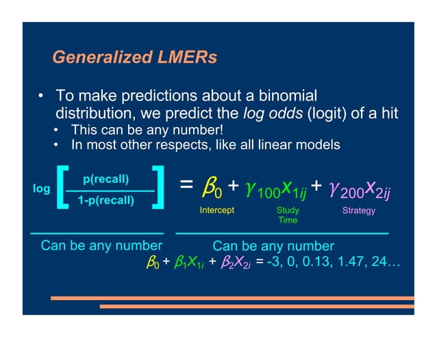 Mixed Effects Models - Logit Models | PPT