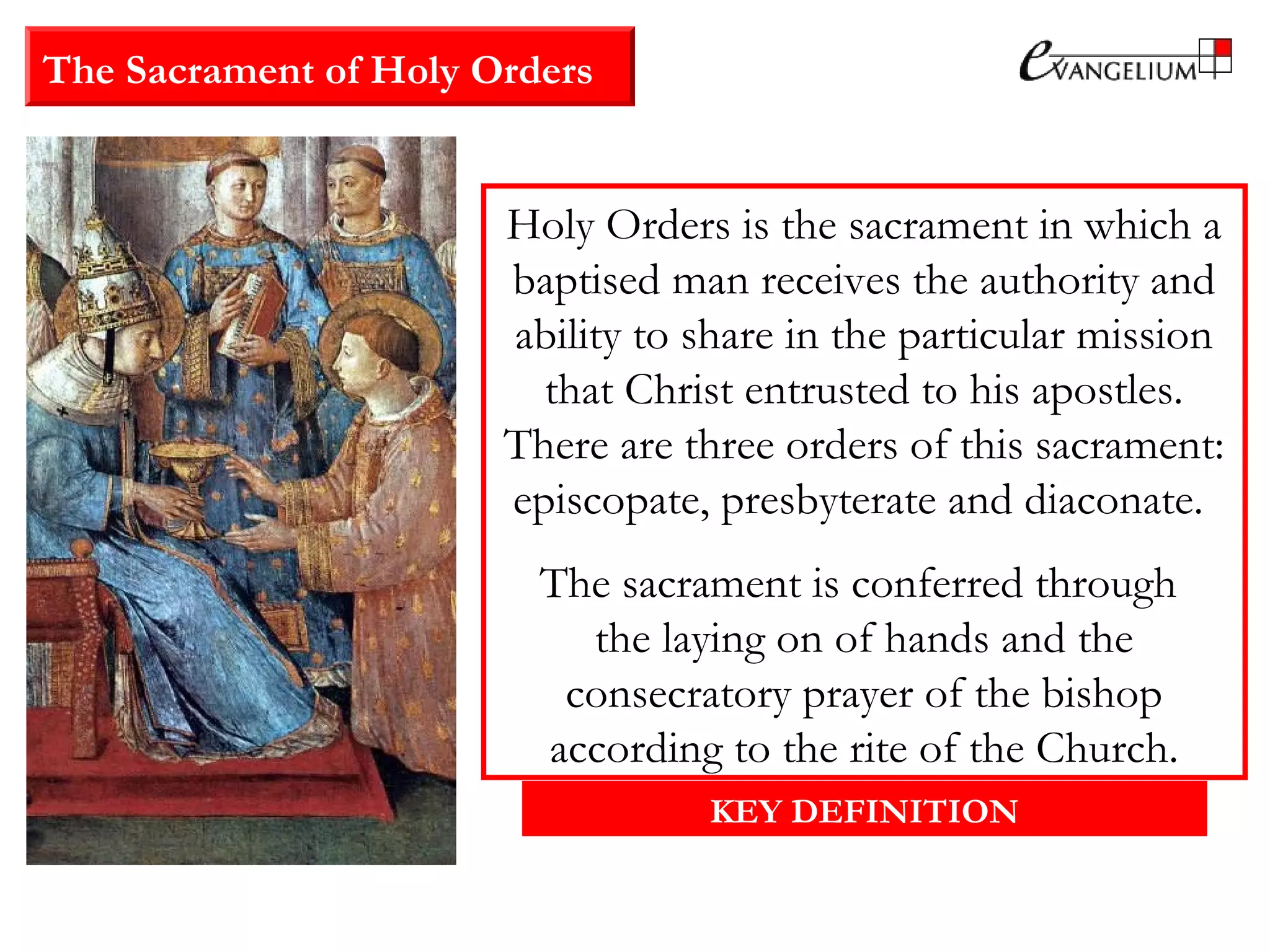 marriage and holy orders | PPT