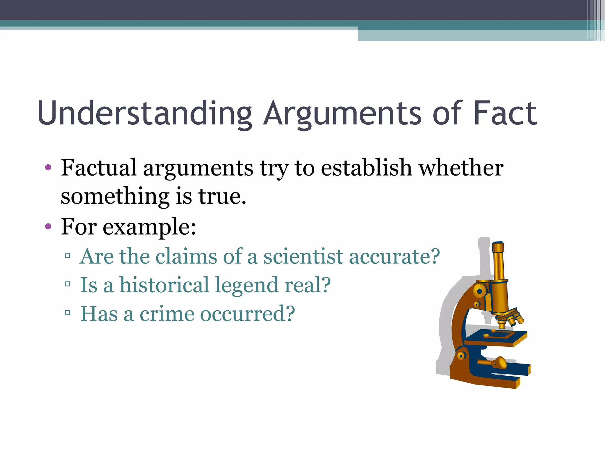 English 104: Arguments of Fact | PPT