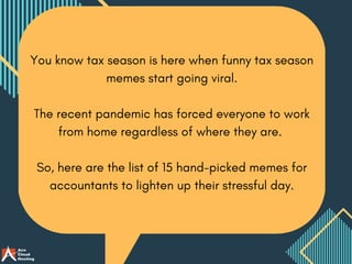 15 Memes That Will Lighten Up Your Tax Season | PDF