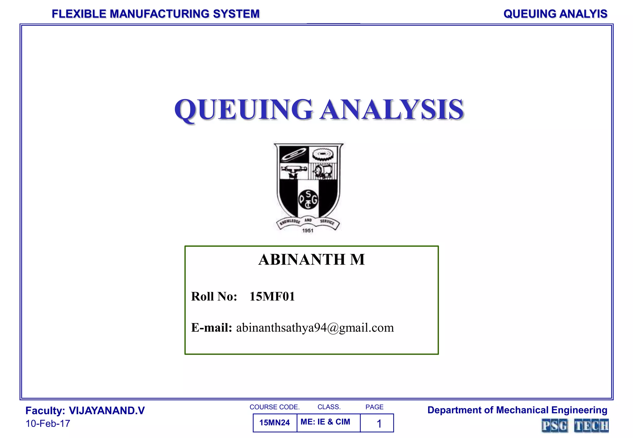 Queuing_analysis | PPT