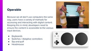 The Four Principles of Accessibility | PDF