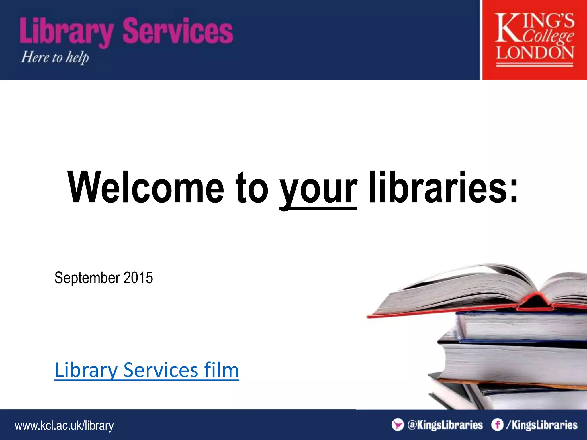 Welcome to the Library | PPT