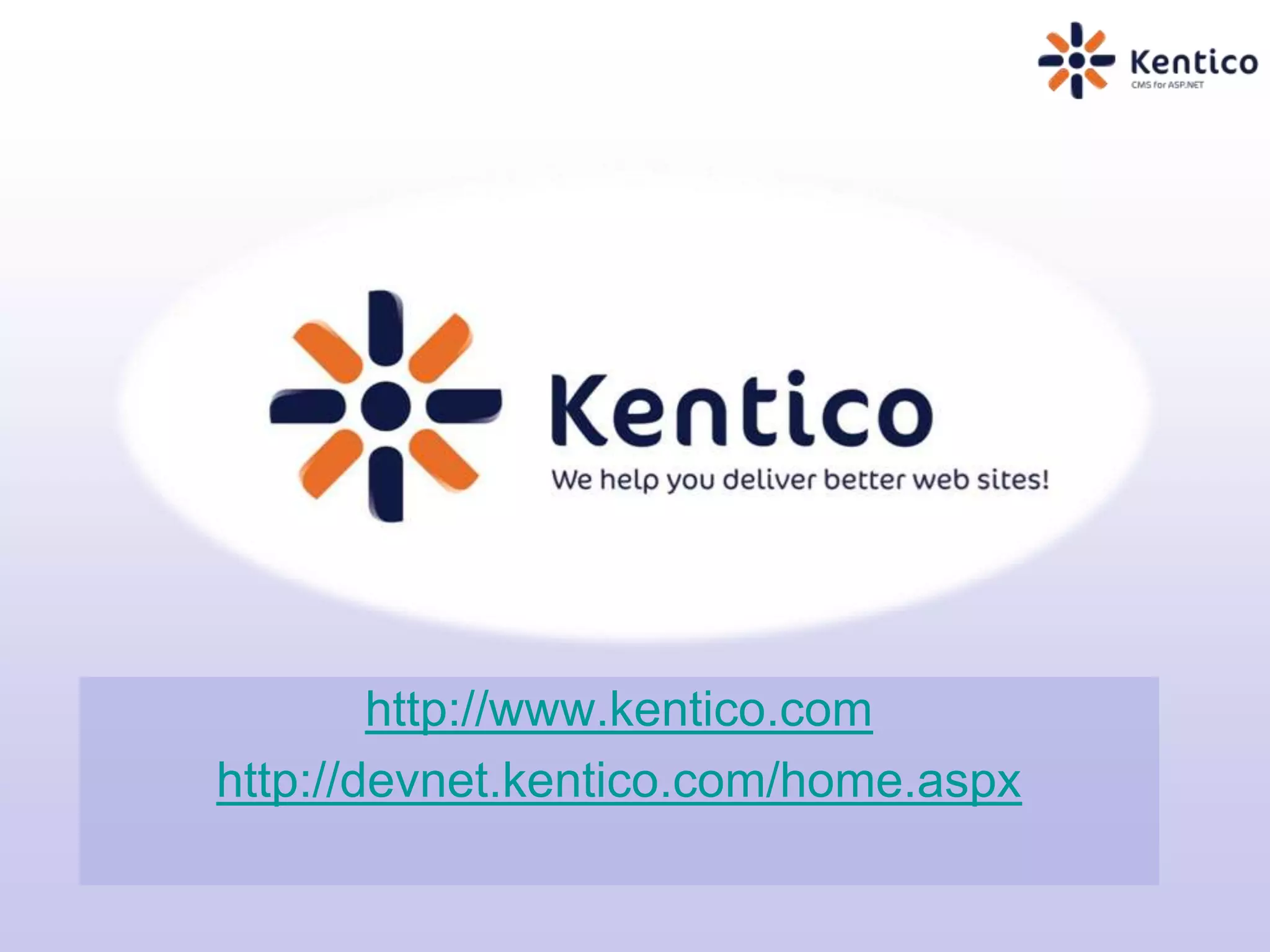 Kentico CMS Overview | PPTX