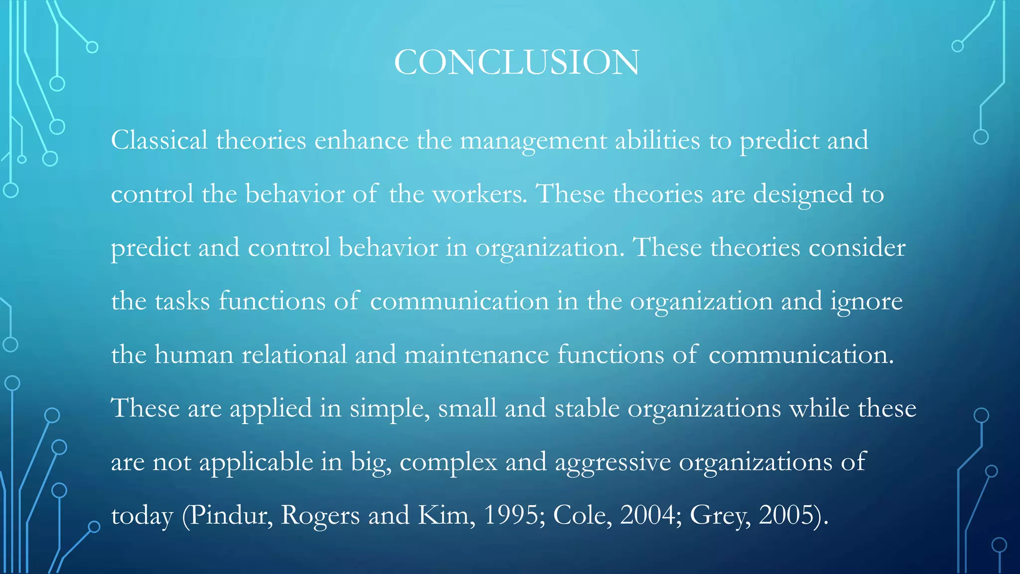 Review of Classical Management Theories | PPTX