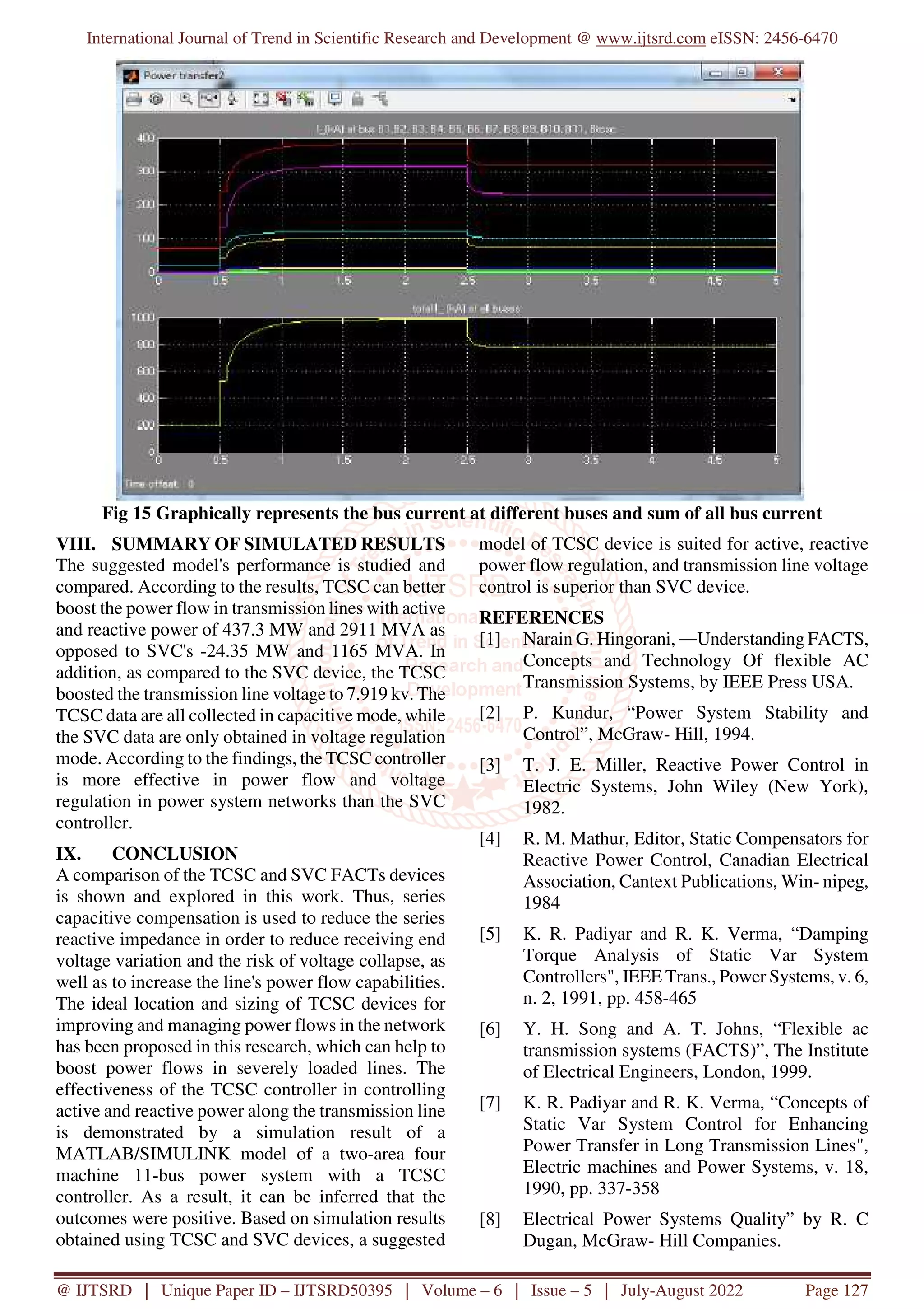 Modelling and Simulation of Facts Devices TCSC and SVC for A 11 Bus ...