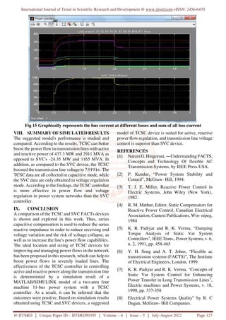 Modelling and Simulation of Facts Devices TCSC and SVC for A 11 Bus Power System | PDF