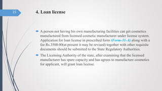 Regulatory of Cosmetic in India by Janki Patel | PPTX