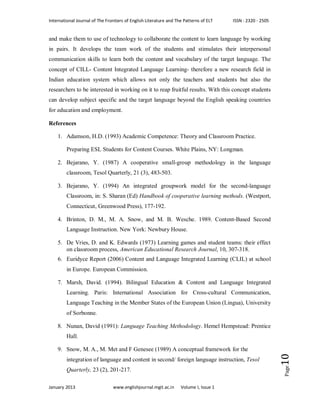 Enriching Vocabulary to the Students of English as Second Language ...