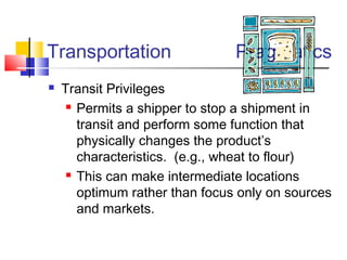 NETWORK DESIGN AND FACILITY LOCATION | PPT