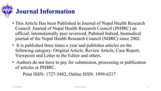 15 nirdesh baral-journal-club-presentation | PPTX